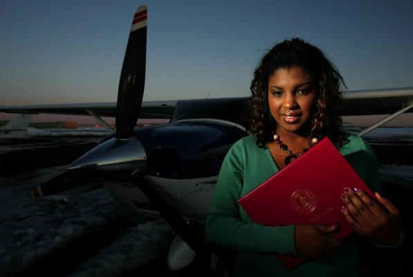 Tuskegee's first female pilot in decades flies high