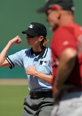 Female Rice alum umpires MLB game in Arizona