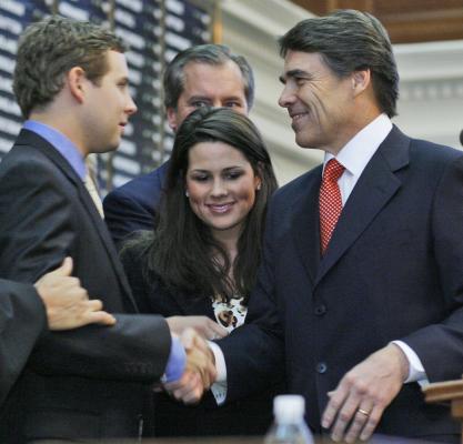 Gov. Rick Perry draws fire over son's job