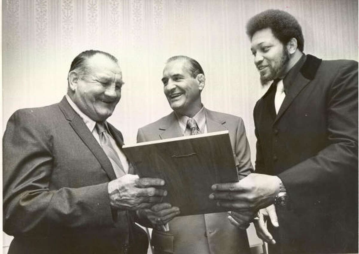 Football players turned wrestlers