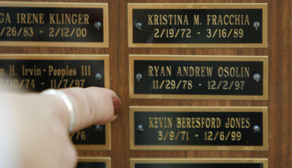 'Murder wall' memorial to victims unveiled