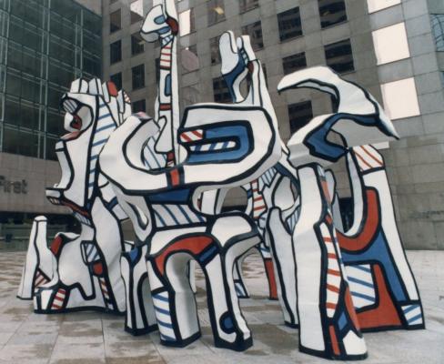 Downtown sculpture to see greener pastures