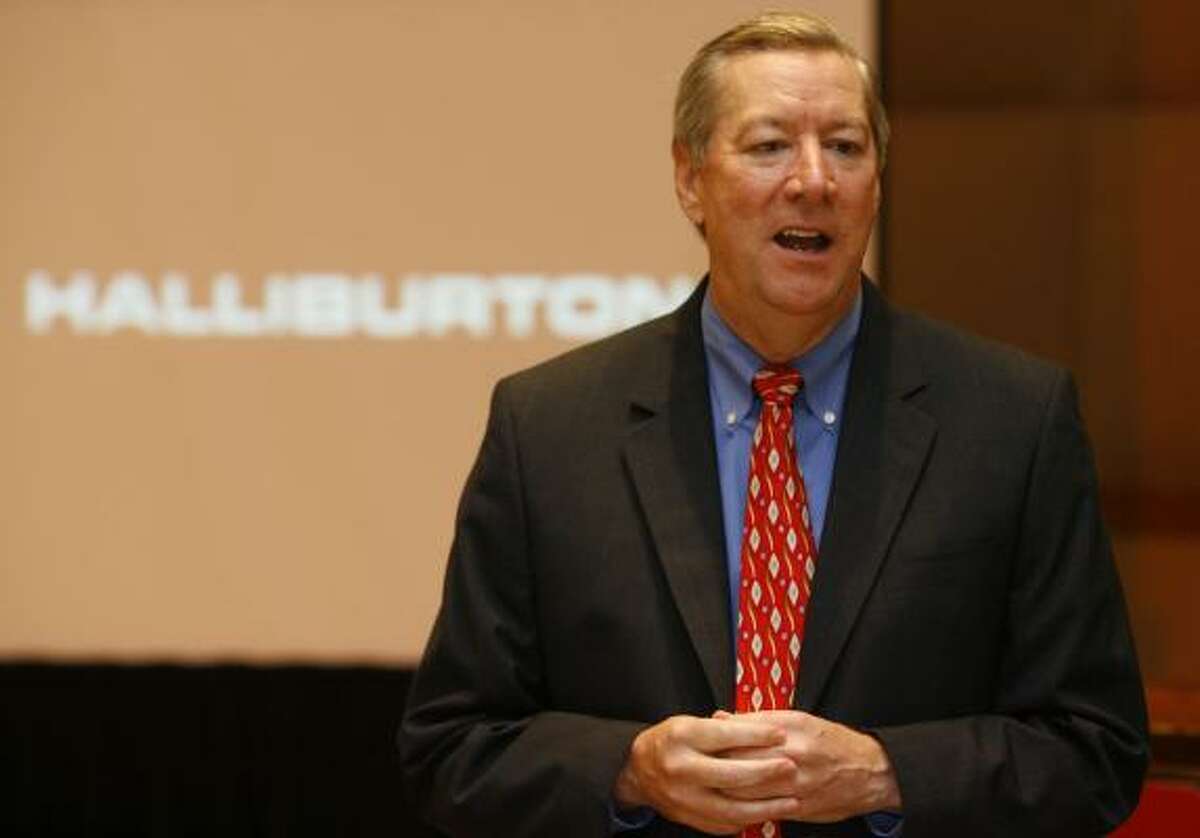 Though Halliburton CEO is leaving for Mideast, Houston is still key