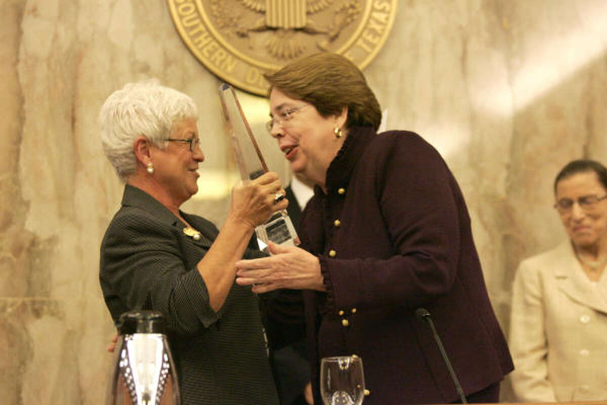 Ginsburg on hand to honor Houston judge King