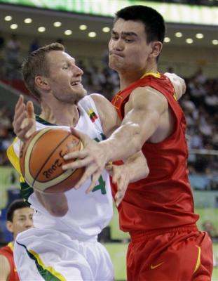 YAO GAME-BY-GAME AT THE OLYMPICS