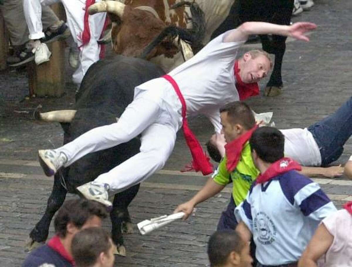 Running scared at the running of the bulls
