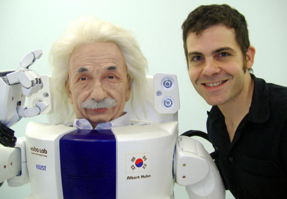 Robot designer takes Einstein to exhibit