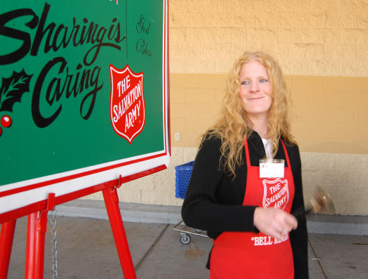 Local woman helps ring up charity donations