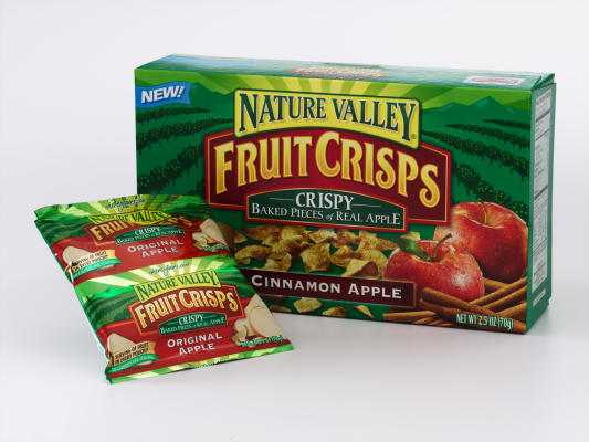 Fruit crisps pack a whole apple in every packet