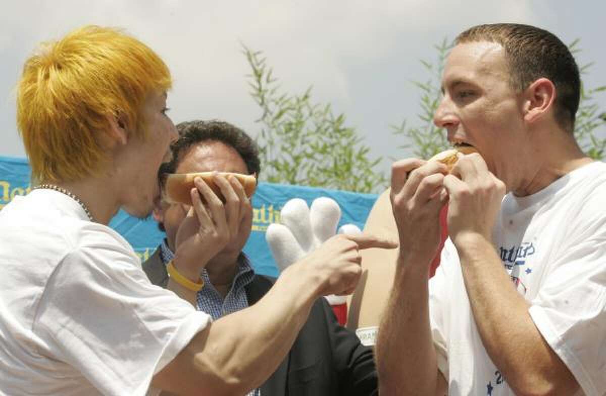 Competitive eaters train like athletes