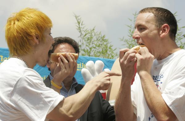 Competitive eaters train like athletes