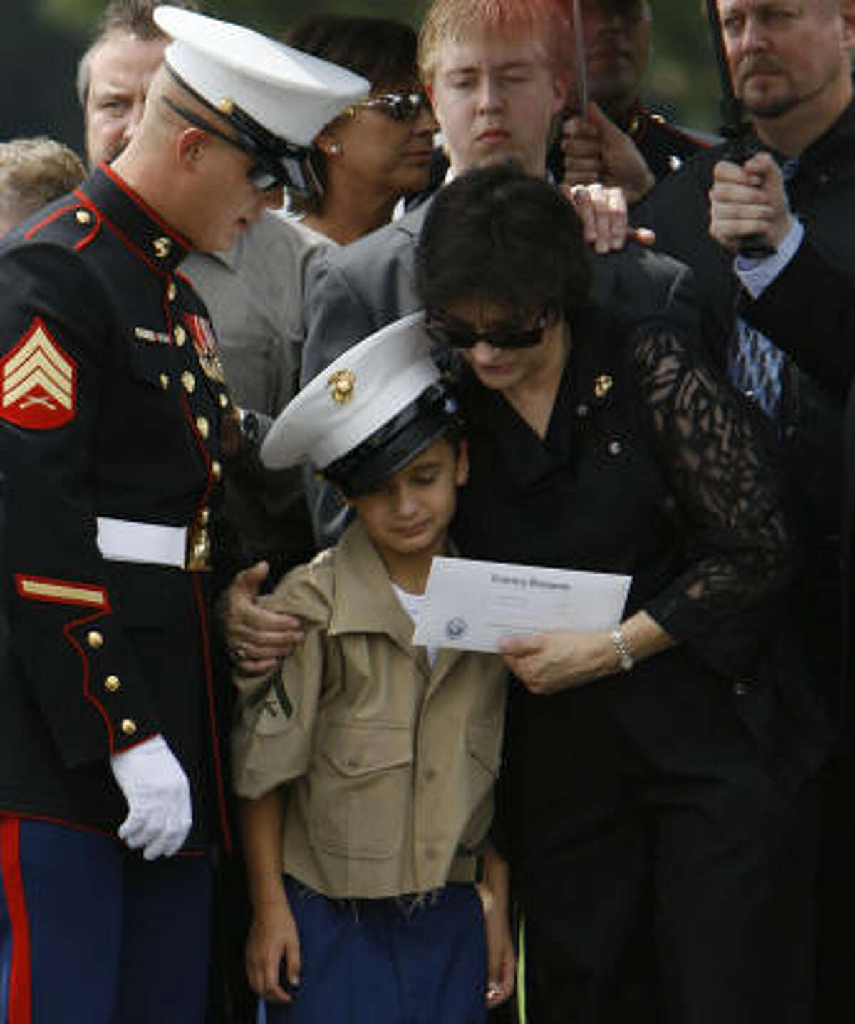 Tribute to a fallen Marine