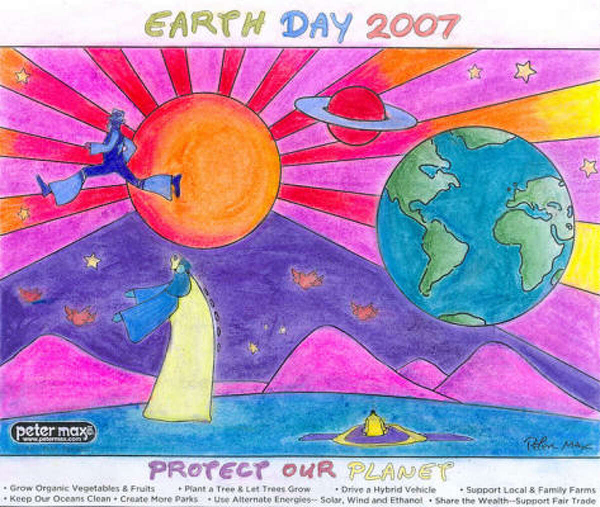 Peter Max Coloring Contest