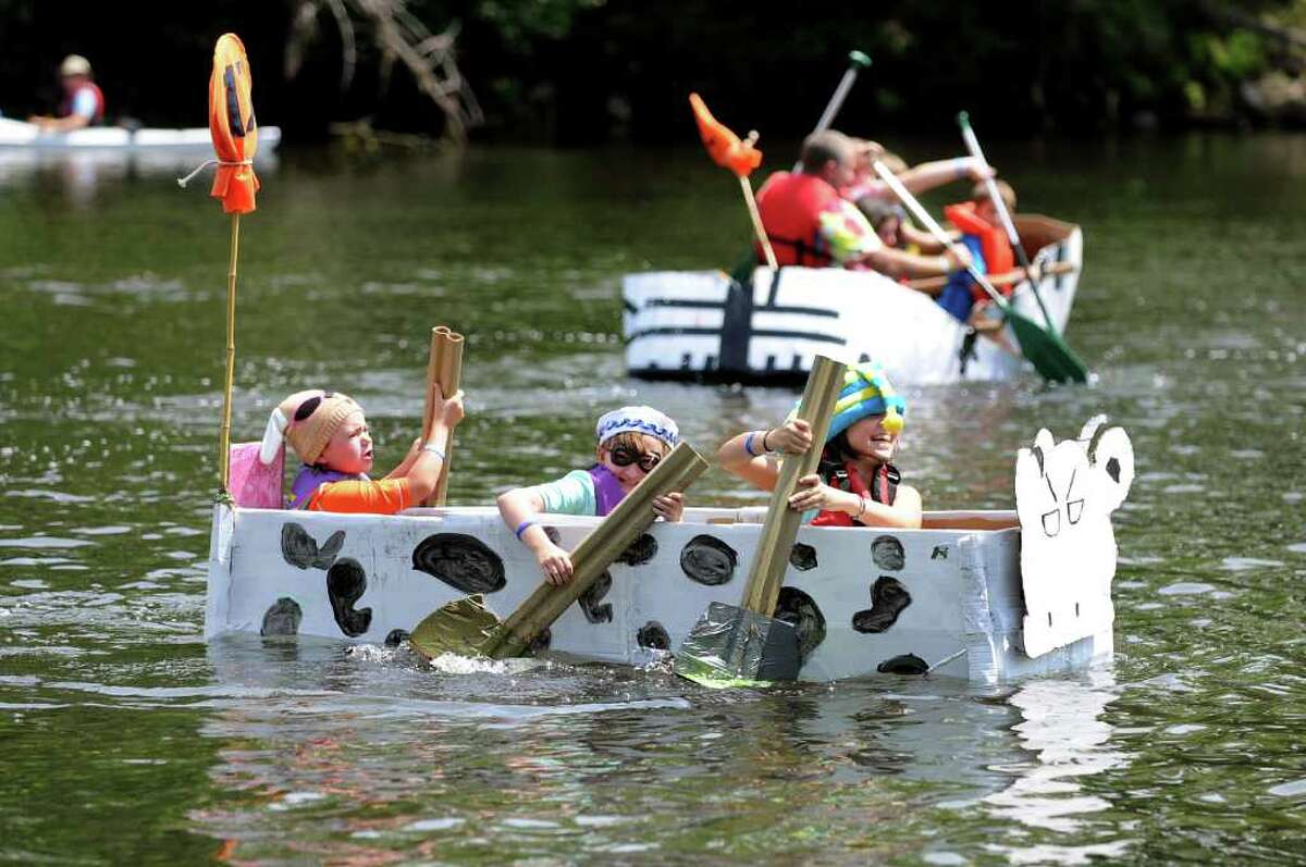 Photos: Cardboard boat racing