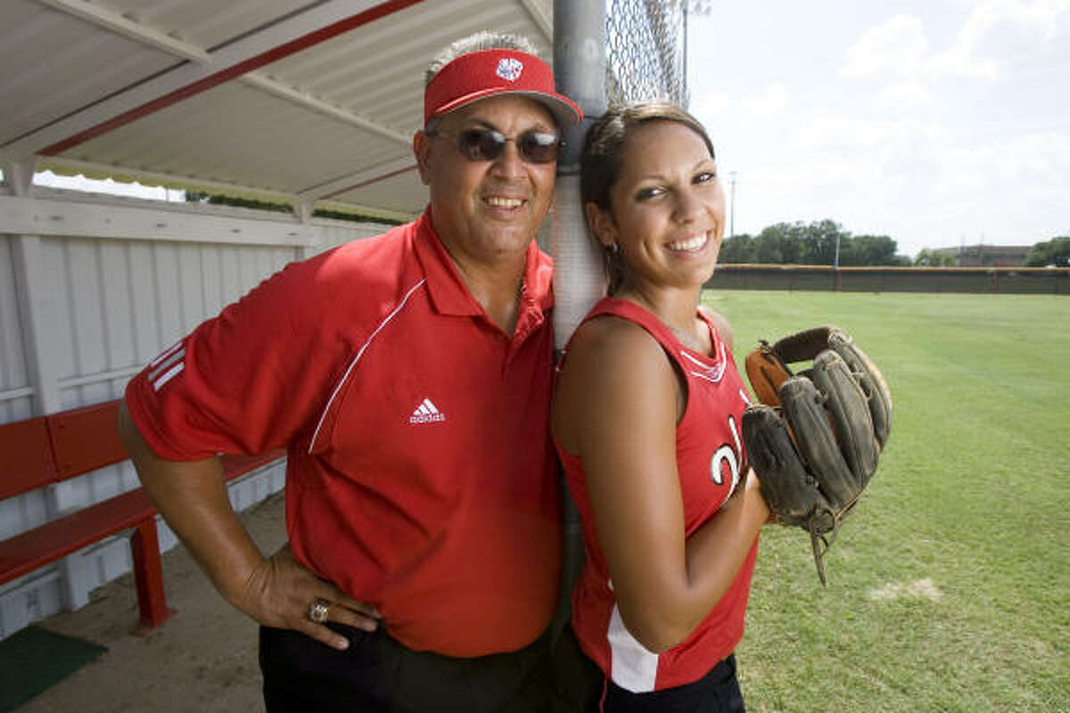 Katy shortstop always has dad by her side