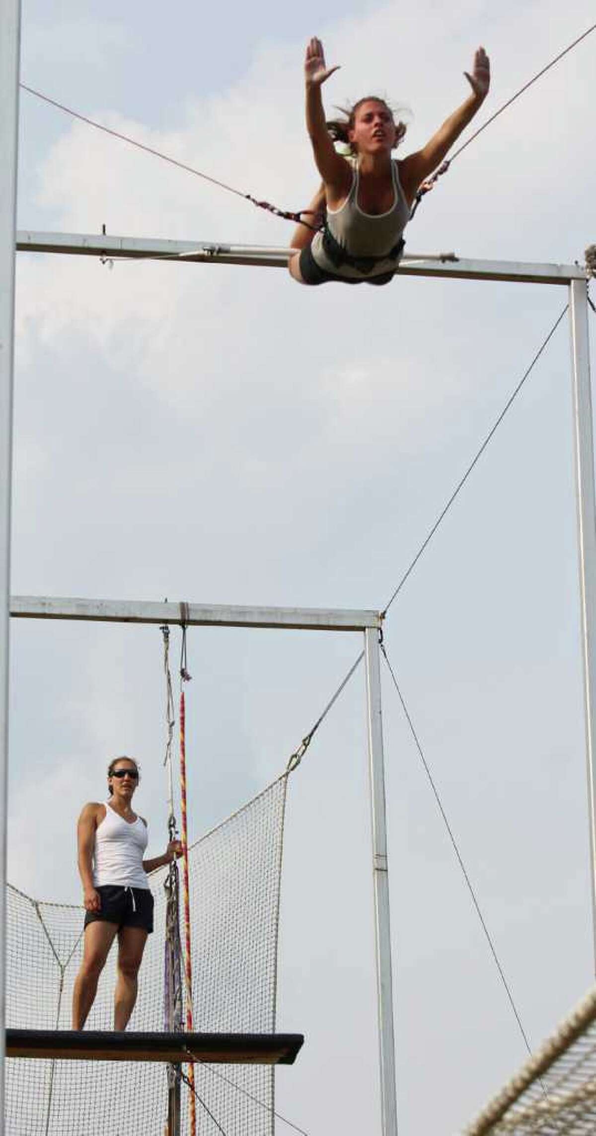 Learning the art of letting go at trapeze school