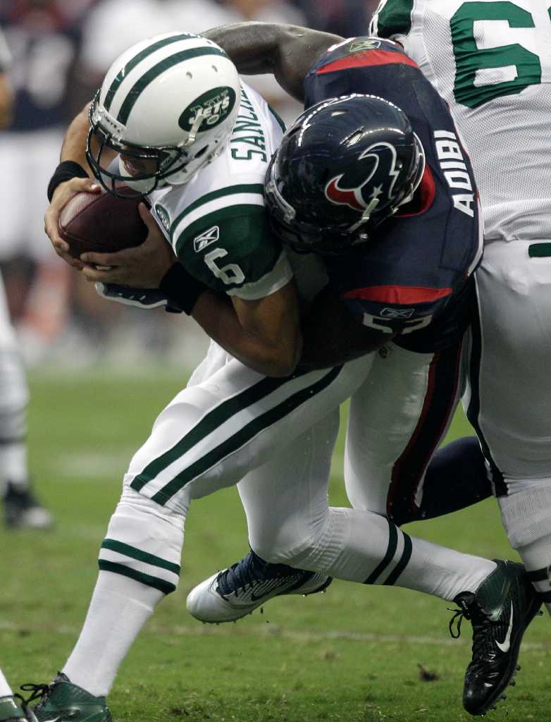 Texans' Adibi finding his place in 3-4 defense