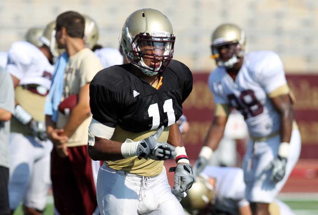 Texas State's Hawkins adapting to changes on the run