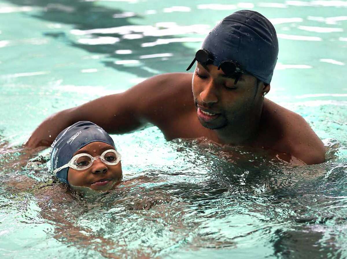 Swimming lessons from a pro