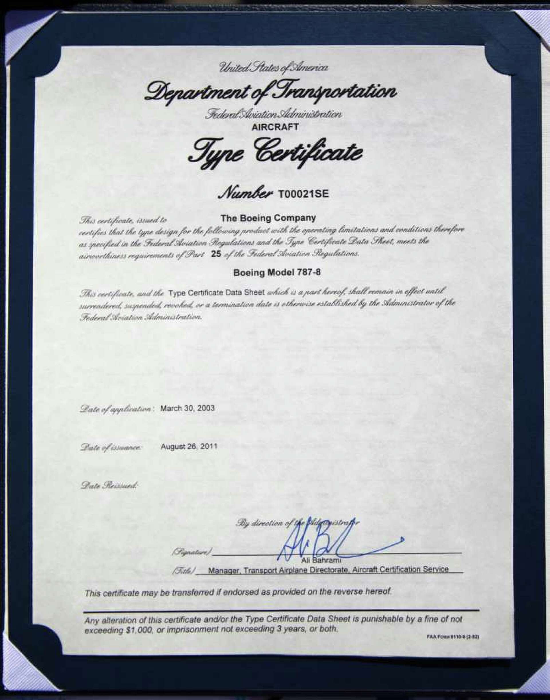 After years of delays, Boeing 787 Dreamliner gets FAA certification