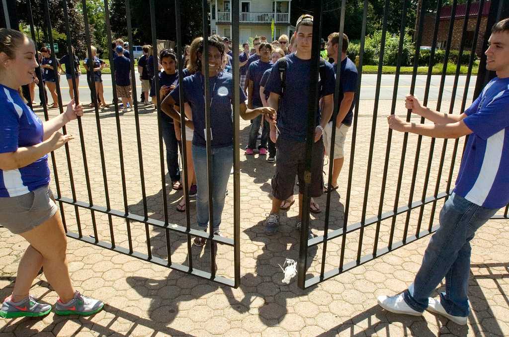 WestConn welcomes students, then sends them home