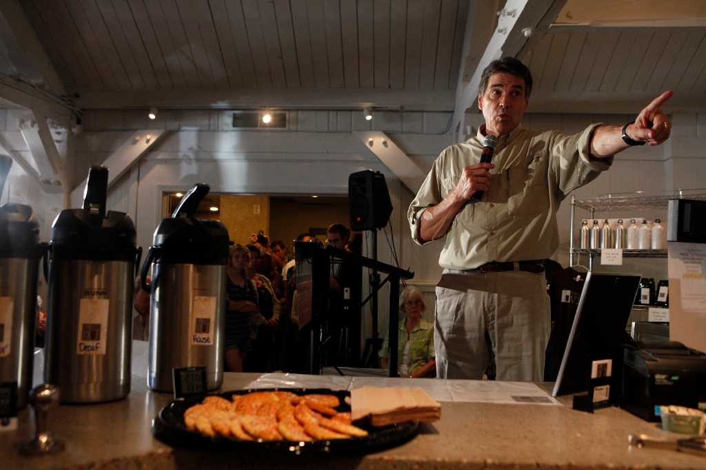 Perry's not for government intrusion, except when he is