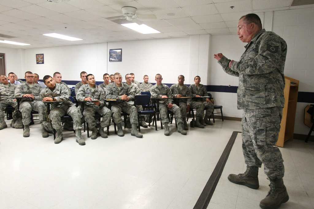 Badly burned, airman never quit