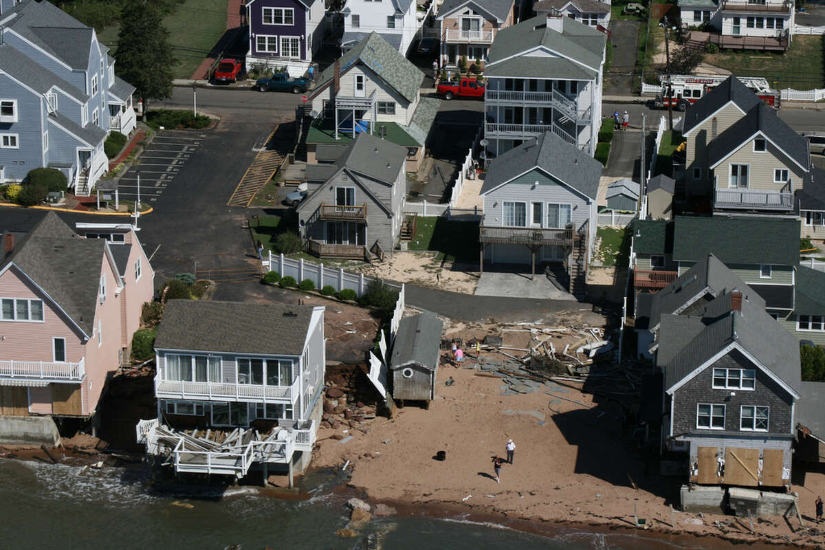 Aerial photos of Irene damage