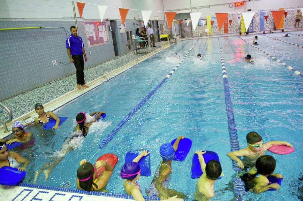 YMCA swim team tryouts