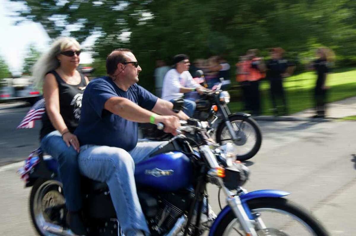 Motorcyclists paying tribute to 9/11
