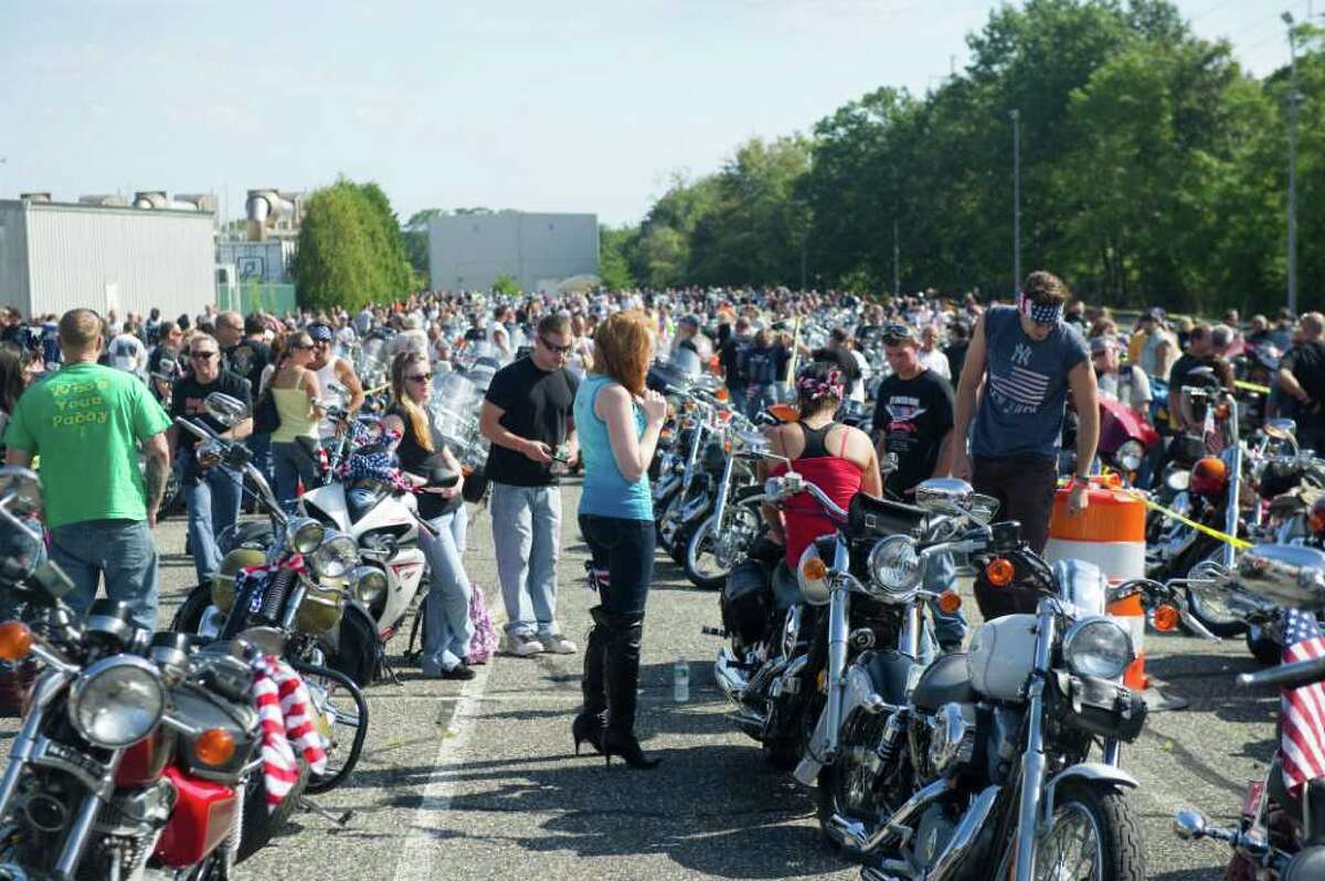 Motorcyclists paying tribute to 9/11