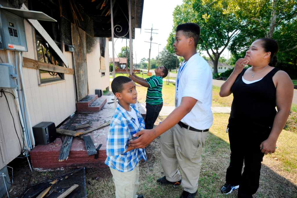 What happens when a family loses everything to fire?