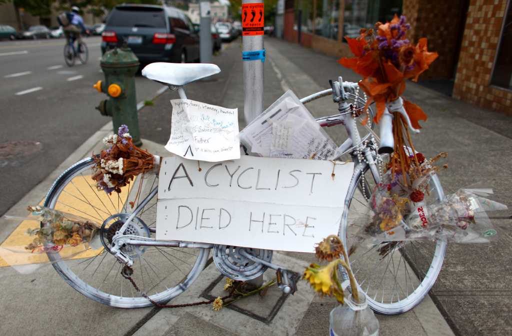 Friends remember fallen cyclist at Palace Ballroom