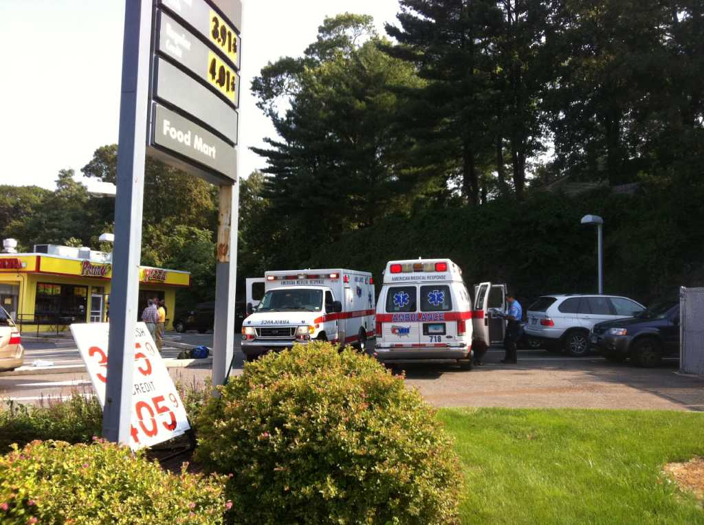 Fire suppression system coats cars, gas pumps at Fairfield Shell station