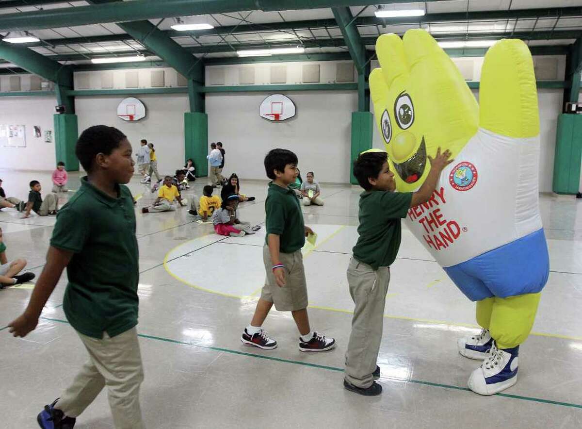 Henry the Hand urges hand-washing