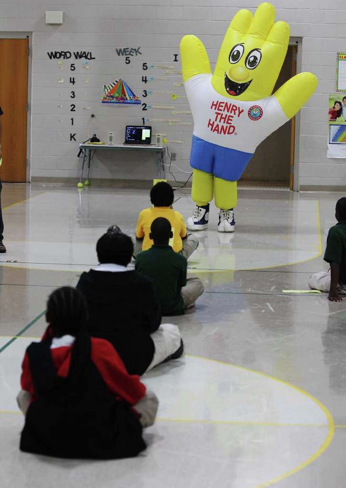Henry the Hand urges hand-washing