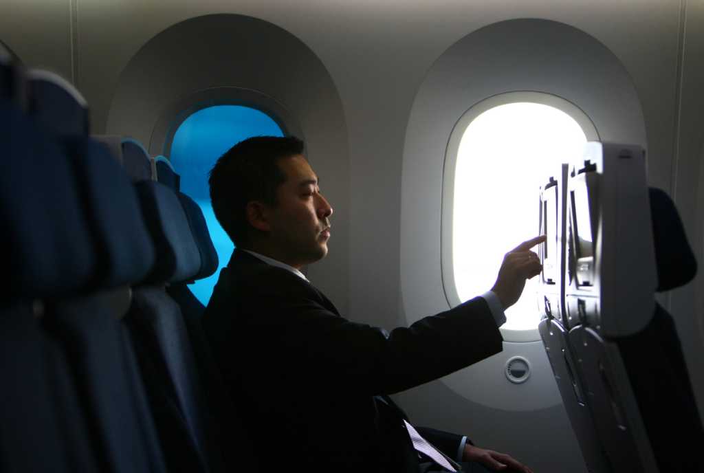 Boeing 787 assembly line, interior tour