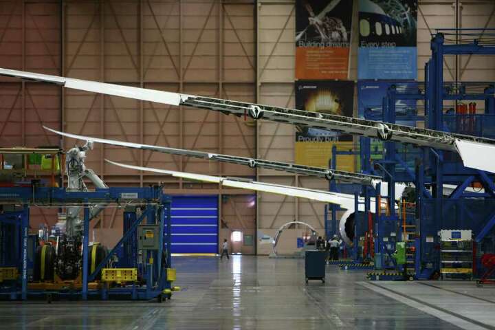 Boeing 787 assembly line, interior tour