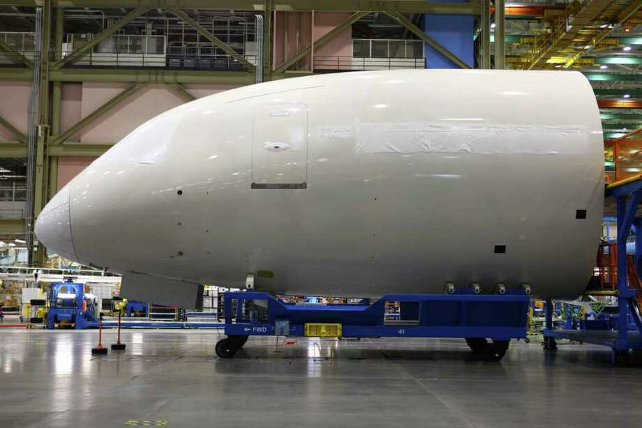 Boeing 787 assembly line, interior tour - seattlepi.com