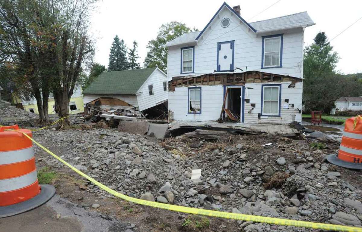 Flood damage in Prattsville