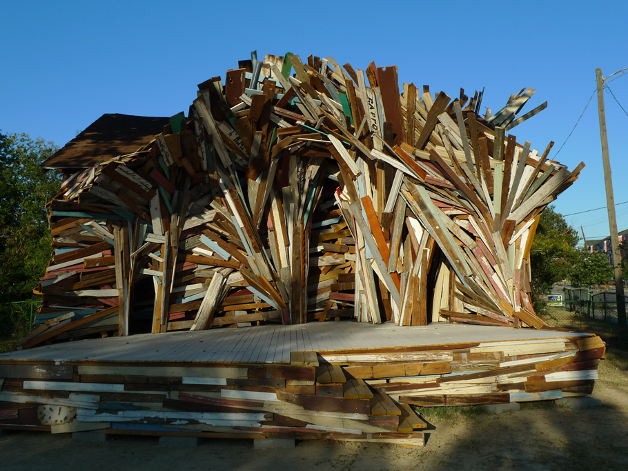 Bungalow turned sculpture