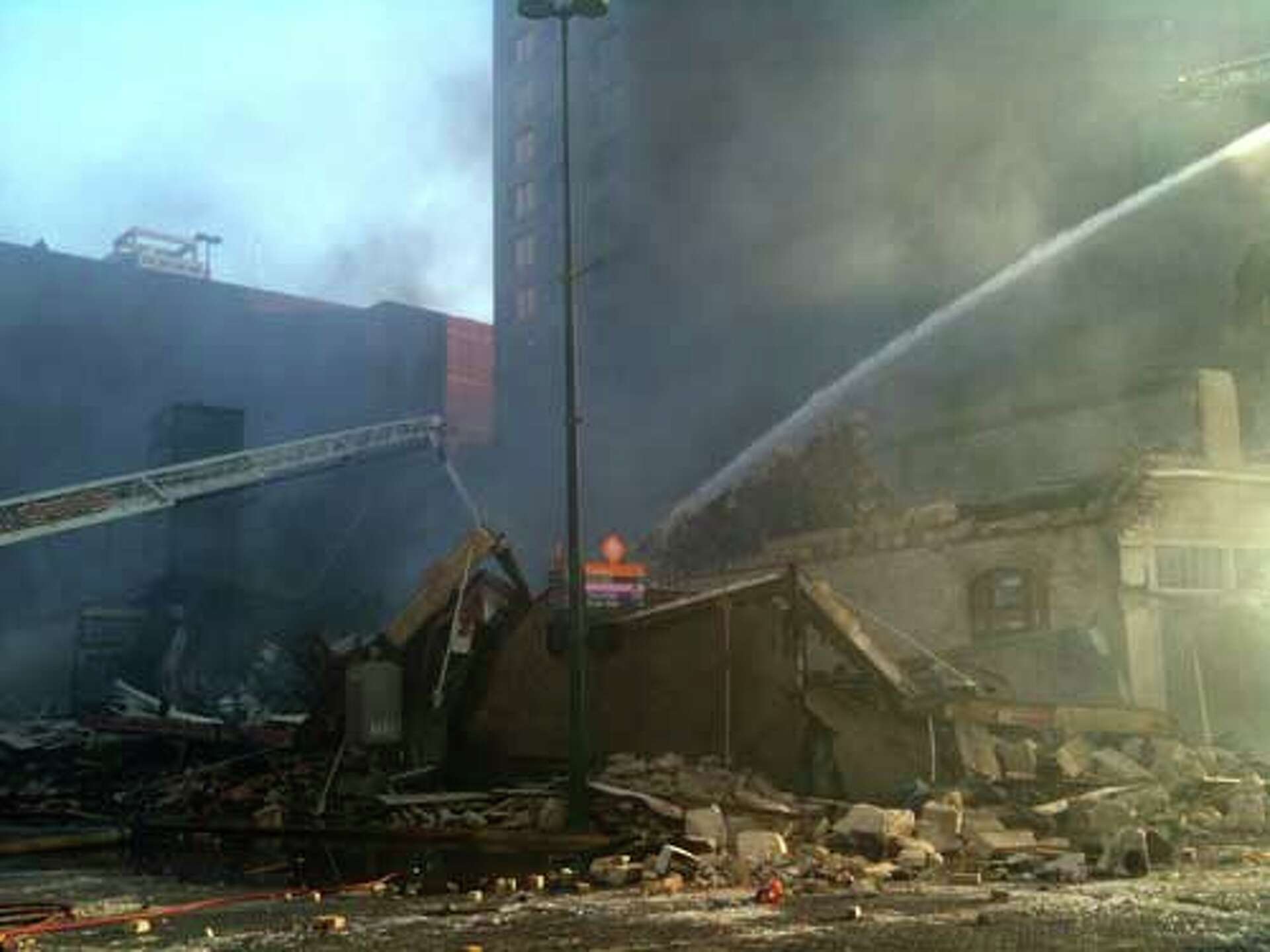 Massive fire guts 1880 city landmark