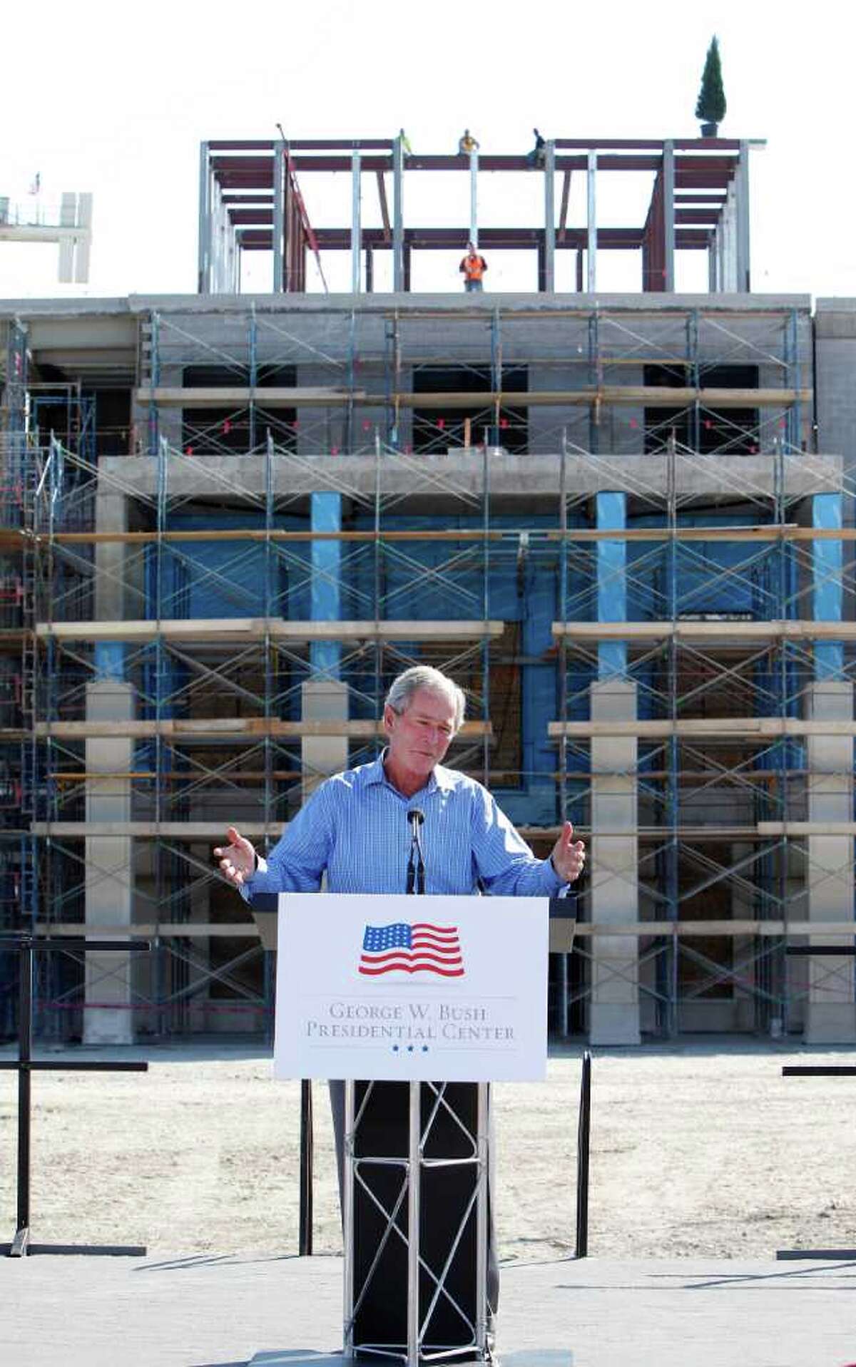 Bush attends event at his SMU library