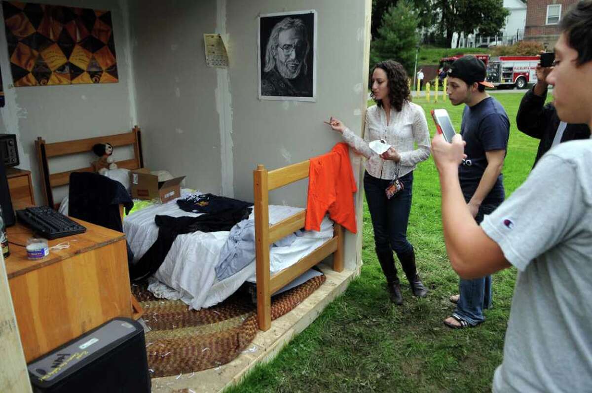 Photos: Mock dorm fire