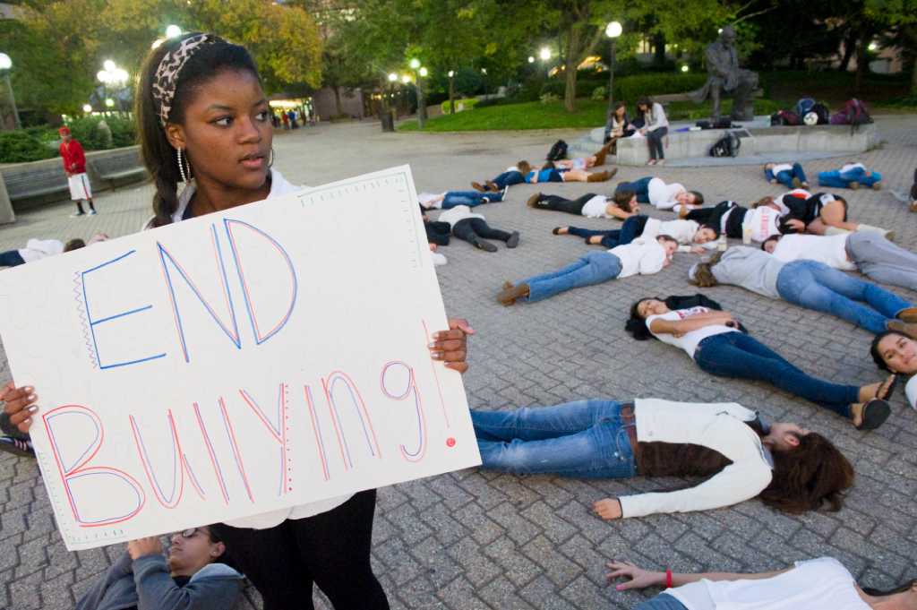 Mayor's youth leadership council 'blows up' bullying with demonstration