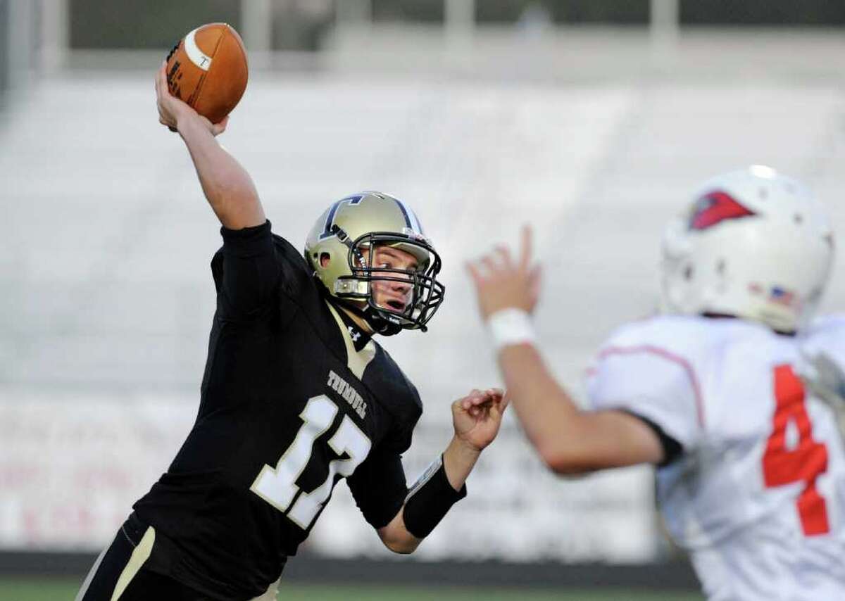 Greenwich football routs Trumbull on the road