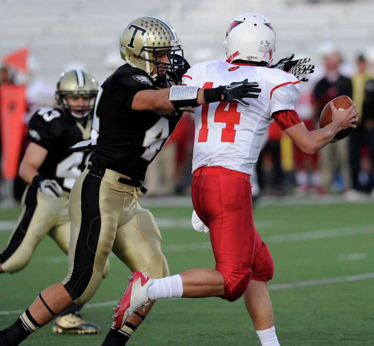 Greenwich football routs Trumbull on the road