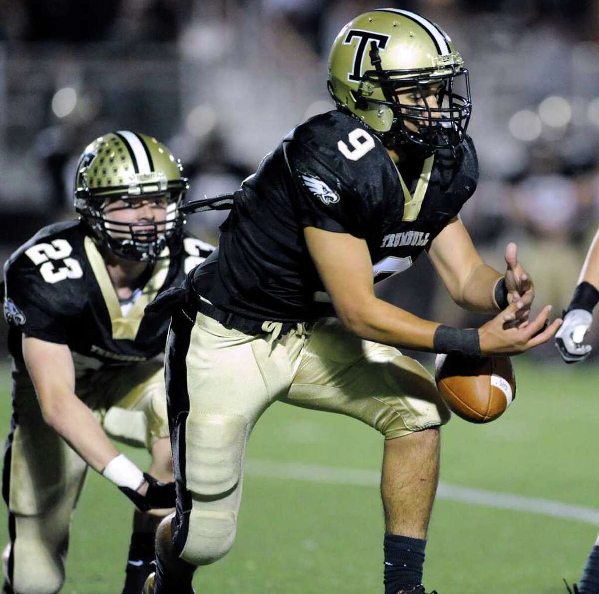 Greenwich football routs Trumbull on the road
