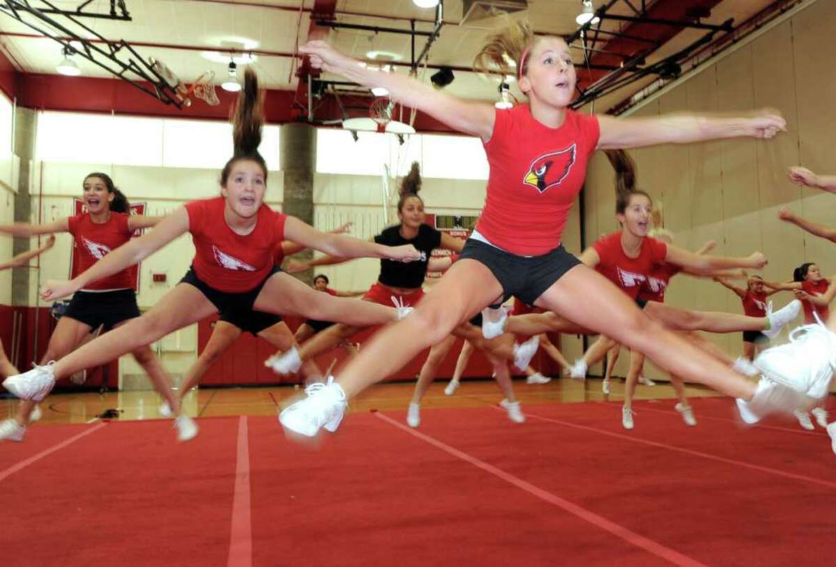 A final cheer for Catalano, who retires as Greenwich cheerleading coach