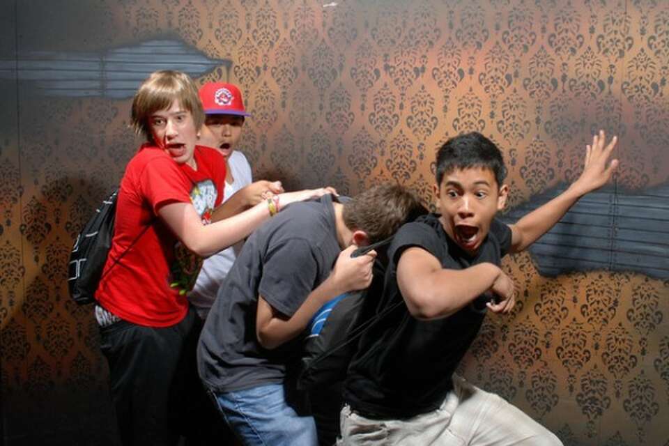 Faces of fear caught on haunted house camera